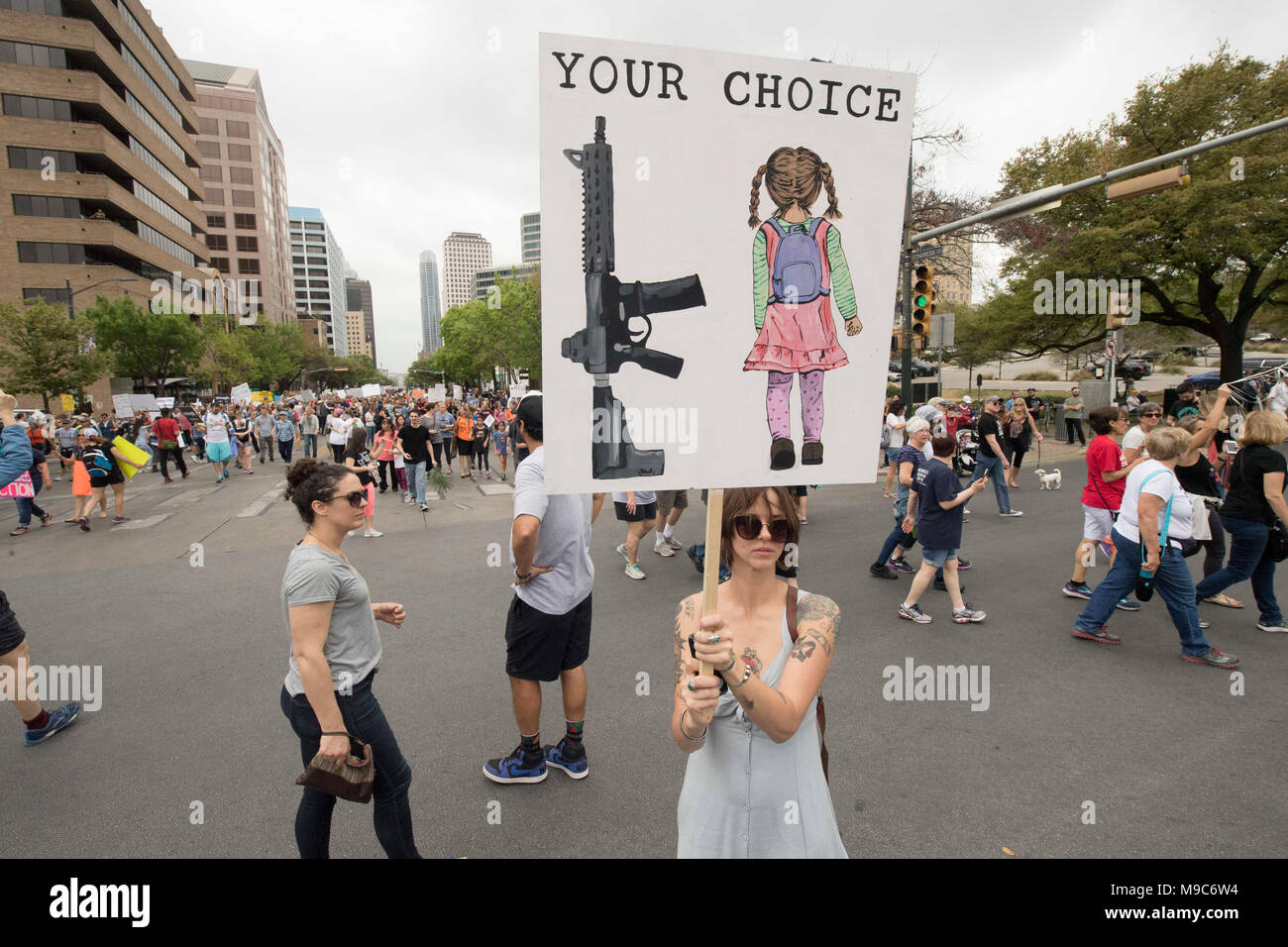 Nearly 10,000 marchers converge in downtown Austin at the State Capitol ...