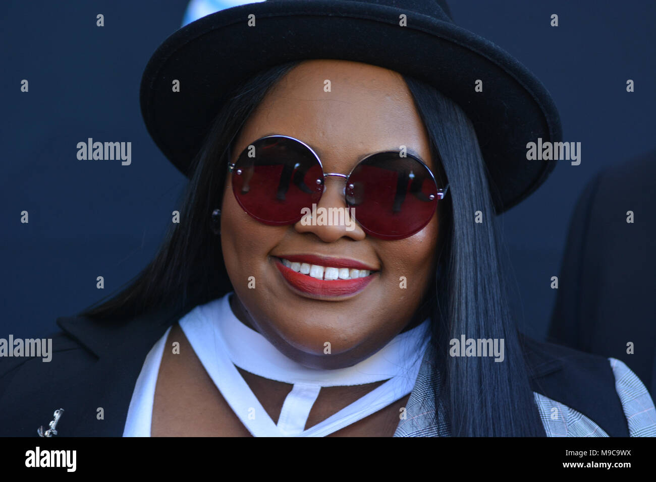 Las Vegas, NV, USA, 24 Mar 2018. Gospel Singer Tasha Cobb-Leonard walks ...