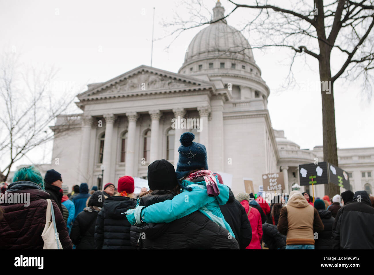 Madison, Wisconsin, USA. 24th March, 2018. Attendees of the Madison ...