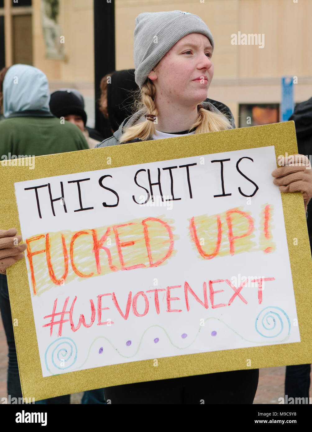 Madison, Wisconsin, USA. 24th March, 2018. Attendees of the Madison ...