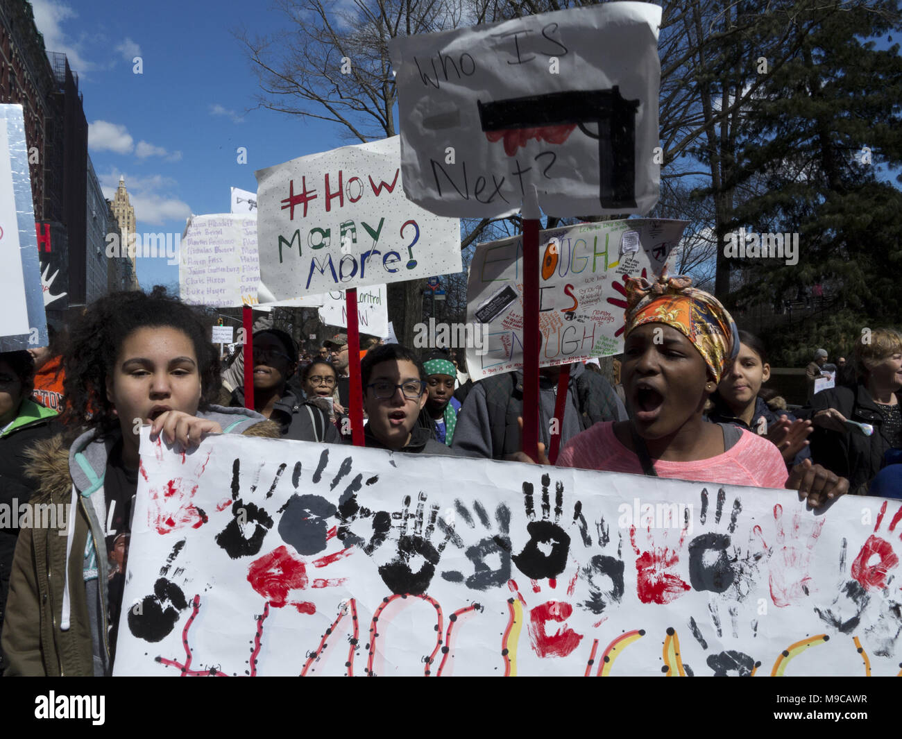 Anti gun demonstration new york hi-res stock photography and images - Alamy
