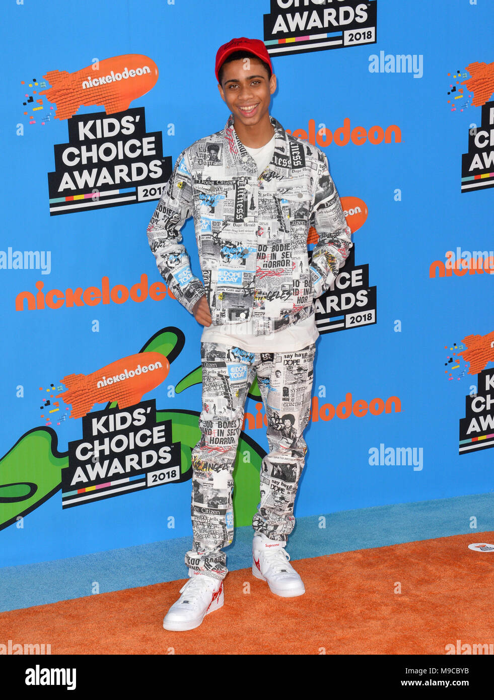 LOS ANGELES, CA. March 24, 2018: Bryce Xavier at Nickelodeon's 2018 ...