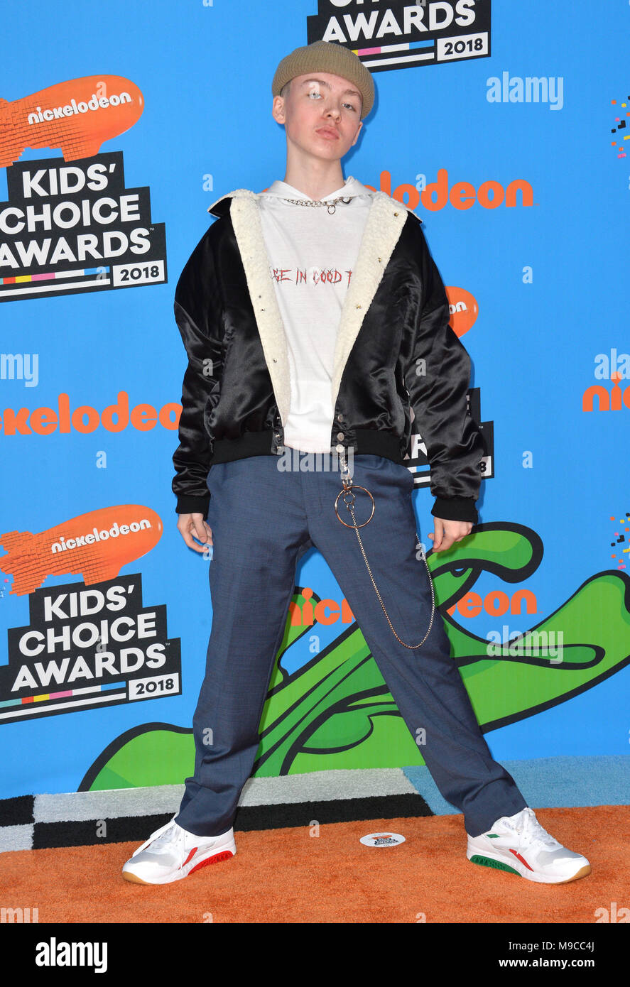 LOS ANGELES, CA. March 24, 2018: Marteen at Nickelodeon's 2018 Kids ...