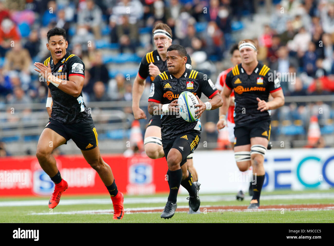 Tokyo, Japan. 24th Mar, 2018. Te Toiroa Tahuriorangi (Chiefs) Rugby ...