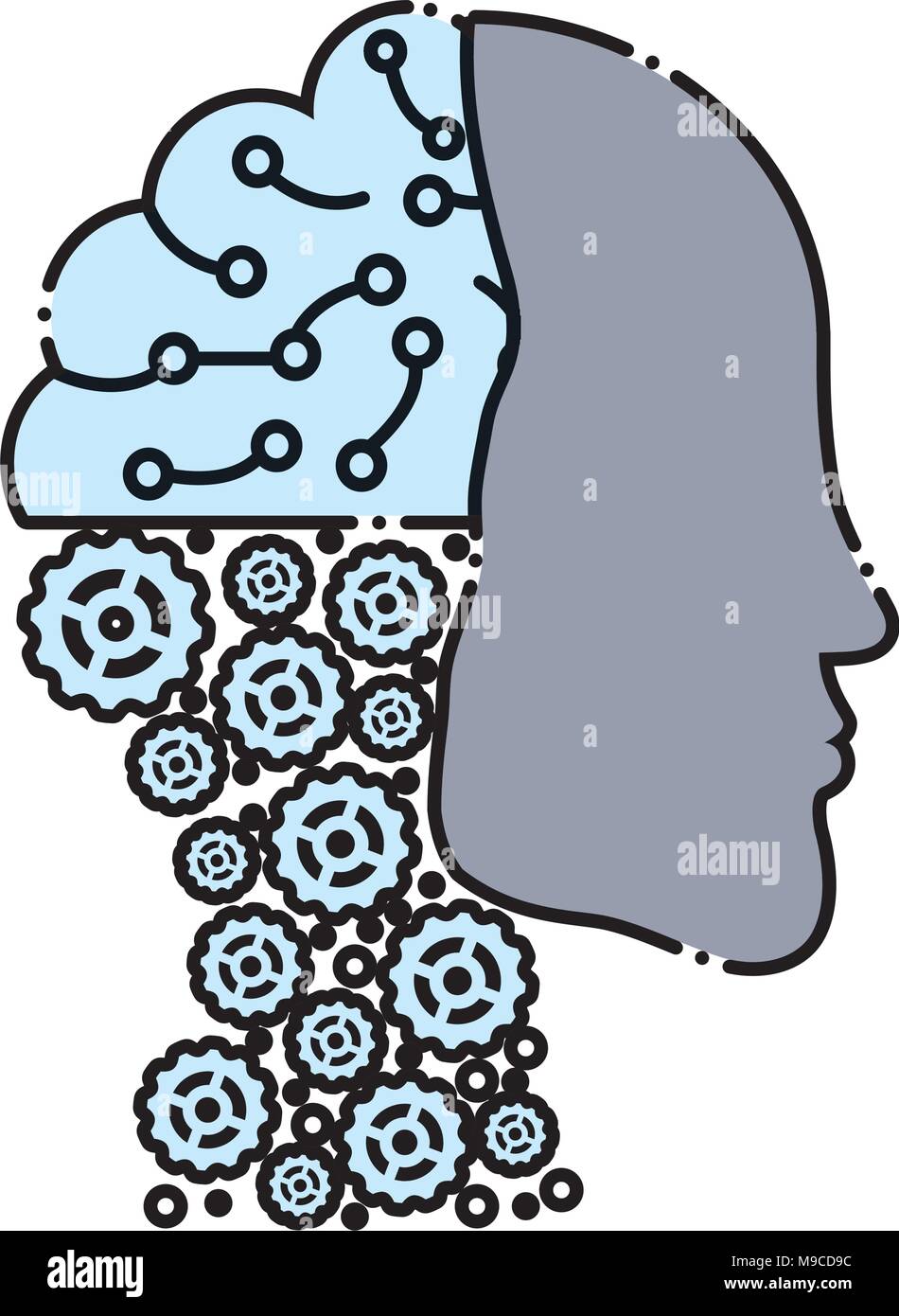 Neural network rendering Stock Vector Images - Alamy