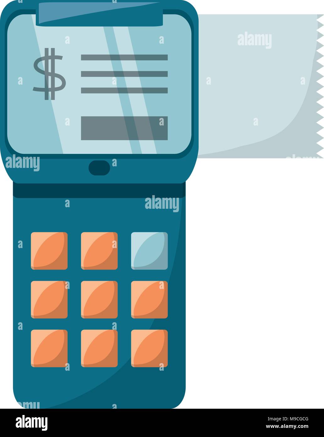 dataphone device icon over white background, colorful design. vector illustration Stock Vector ...