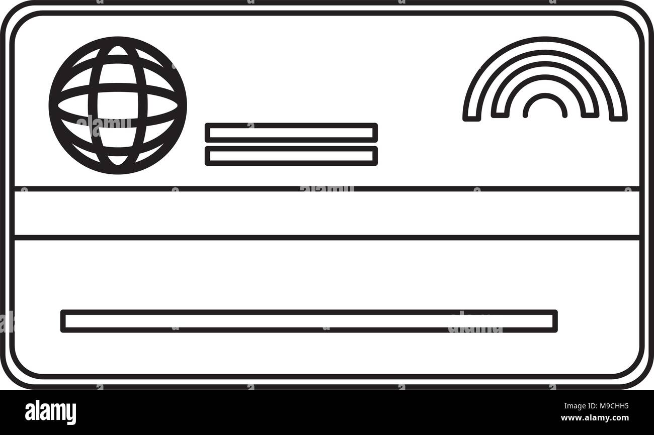 credit card icon over white background, vector illustration Stock ...