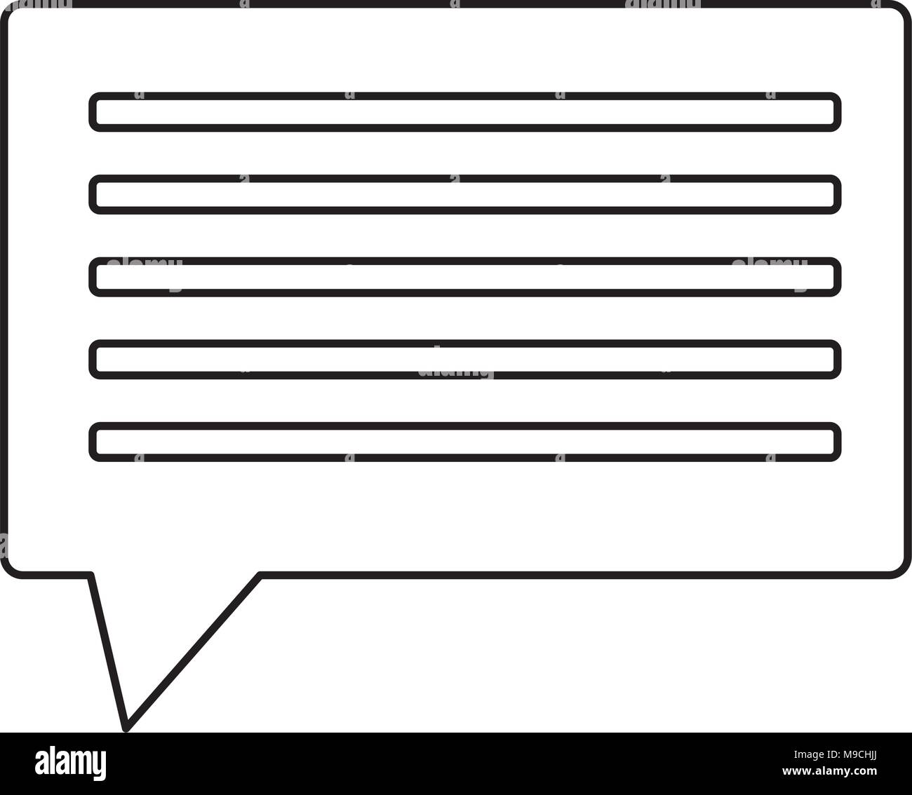 speech square bubble icon over white background, vector illustration ...