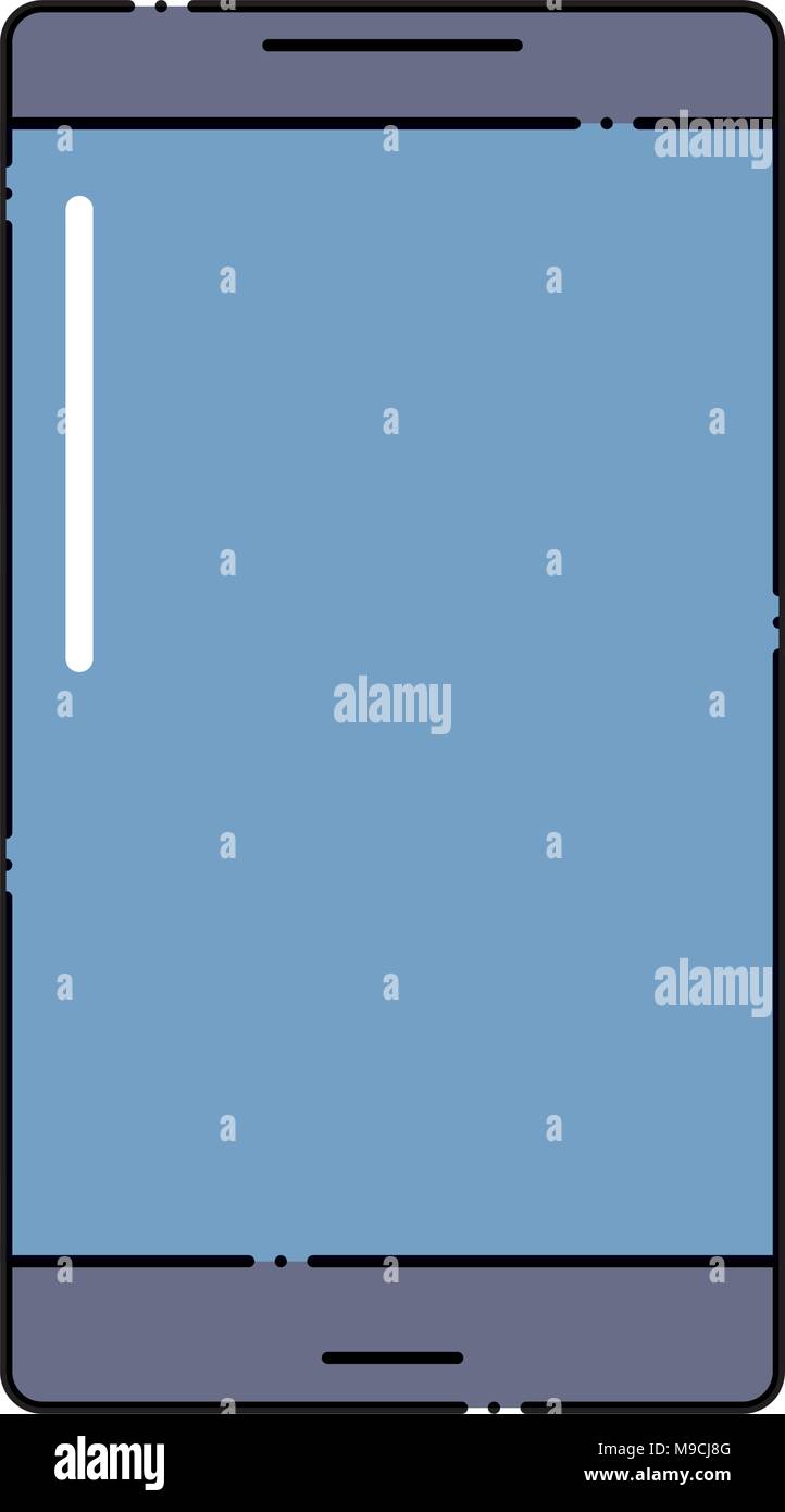 smartphone device icon over white background, vector illustration Stock ...