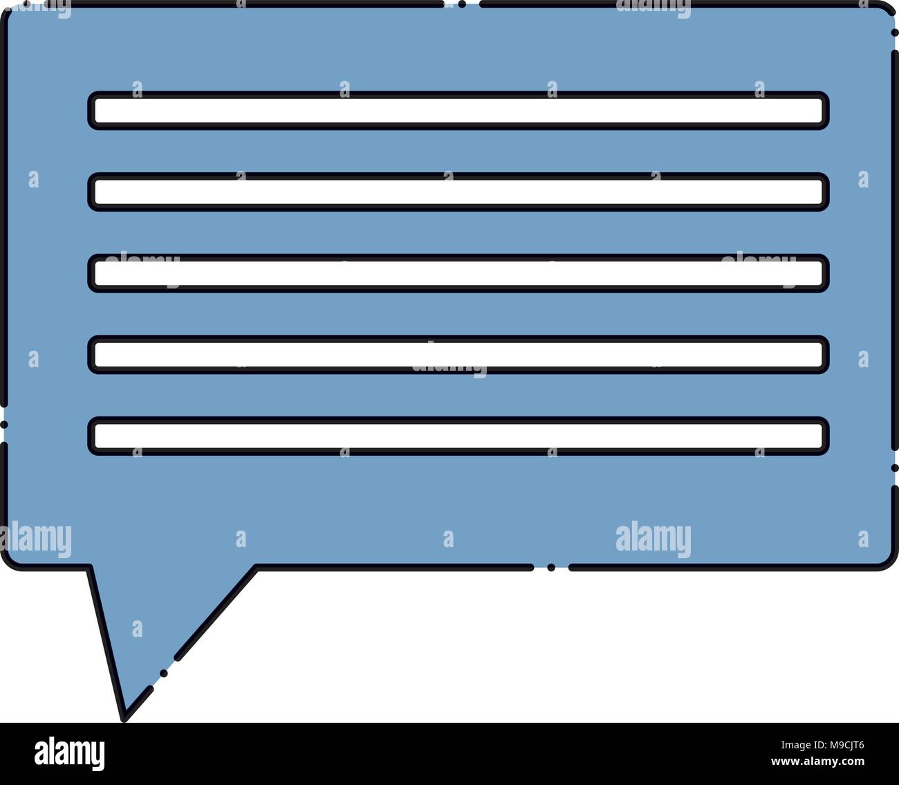 speech square bubble icon over white background, colorful design ...