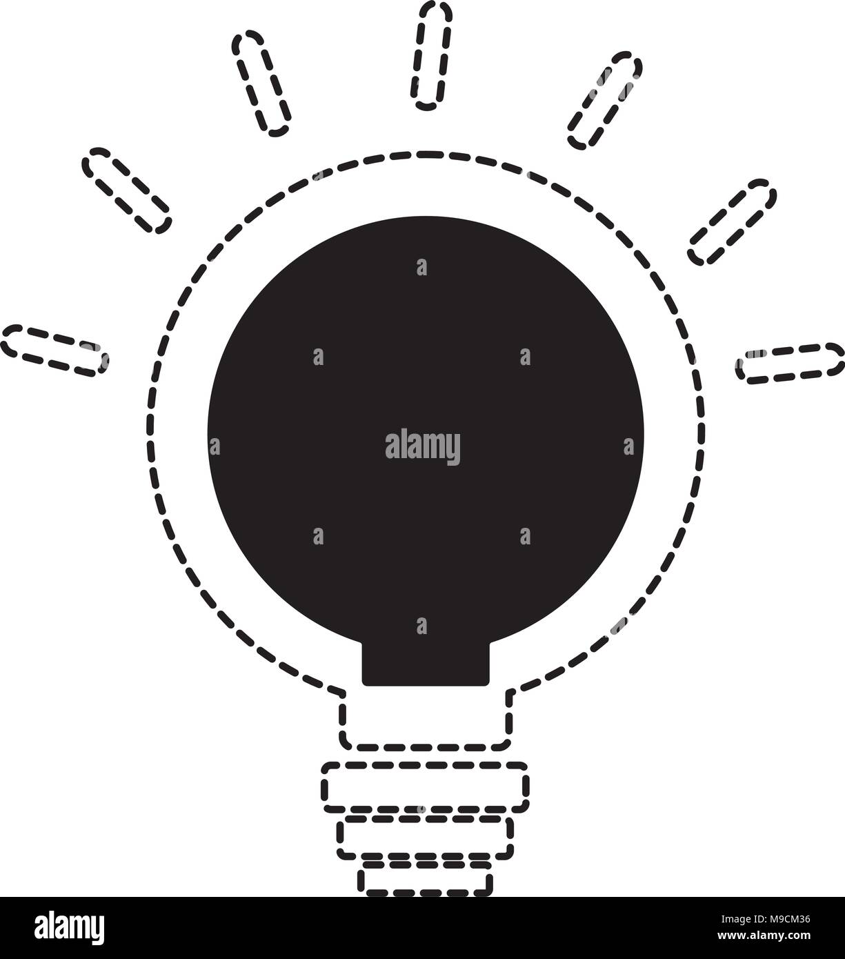 bright bulb icon over white background, vector illustration Stock ...