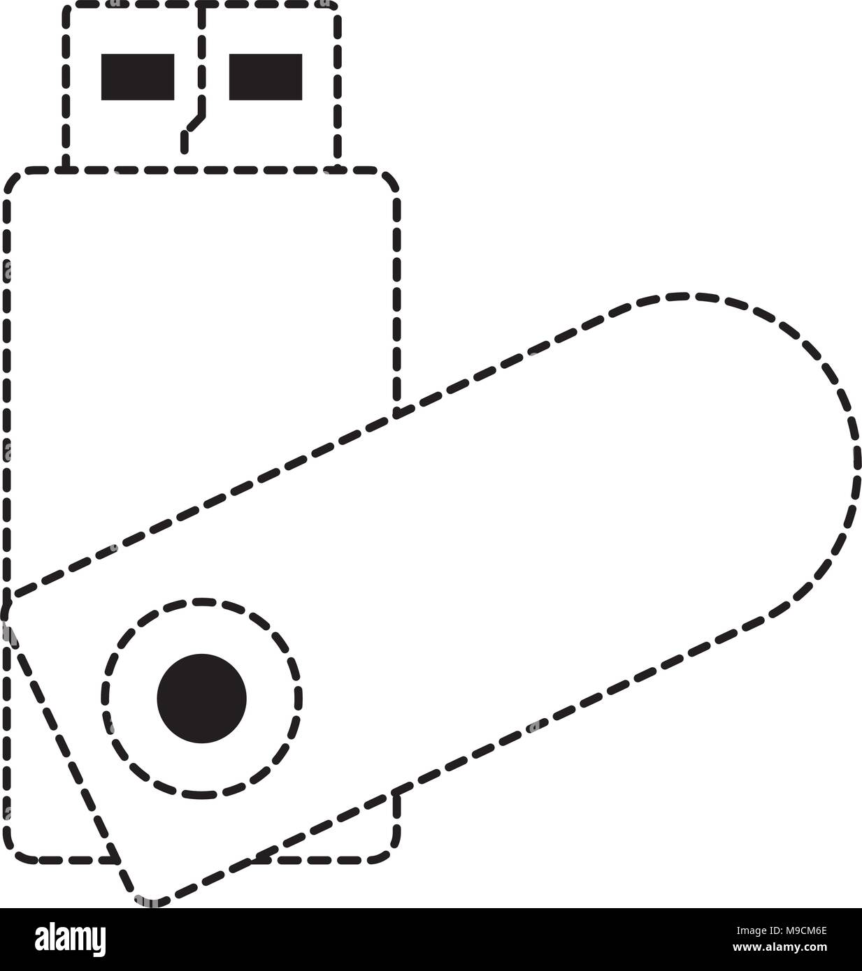 usb icon over white background, vector illustration Stock Vector Image ...