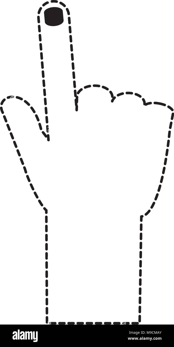 hand pointing icon over white background, vector illustration Stock ...