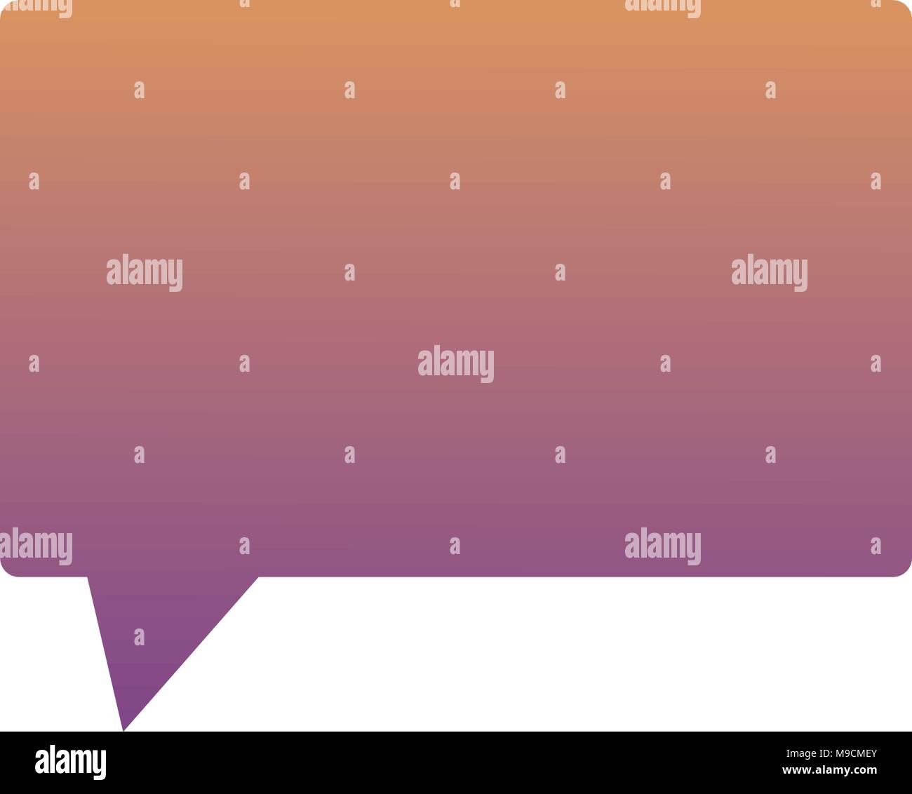 speech square bubble icon over white background, colorful design ...