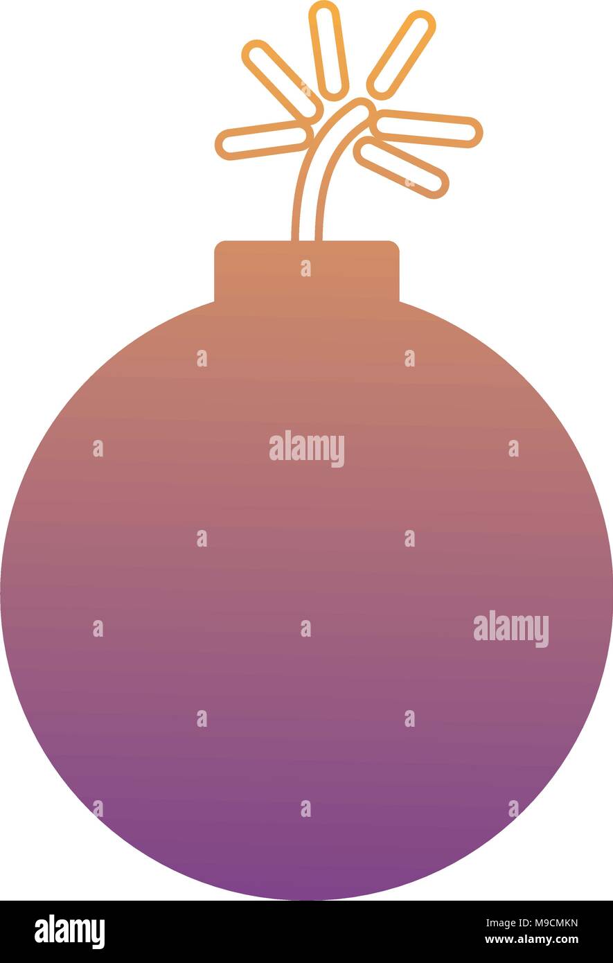bomb icon over white background, colorful design. vector illustration ...