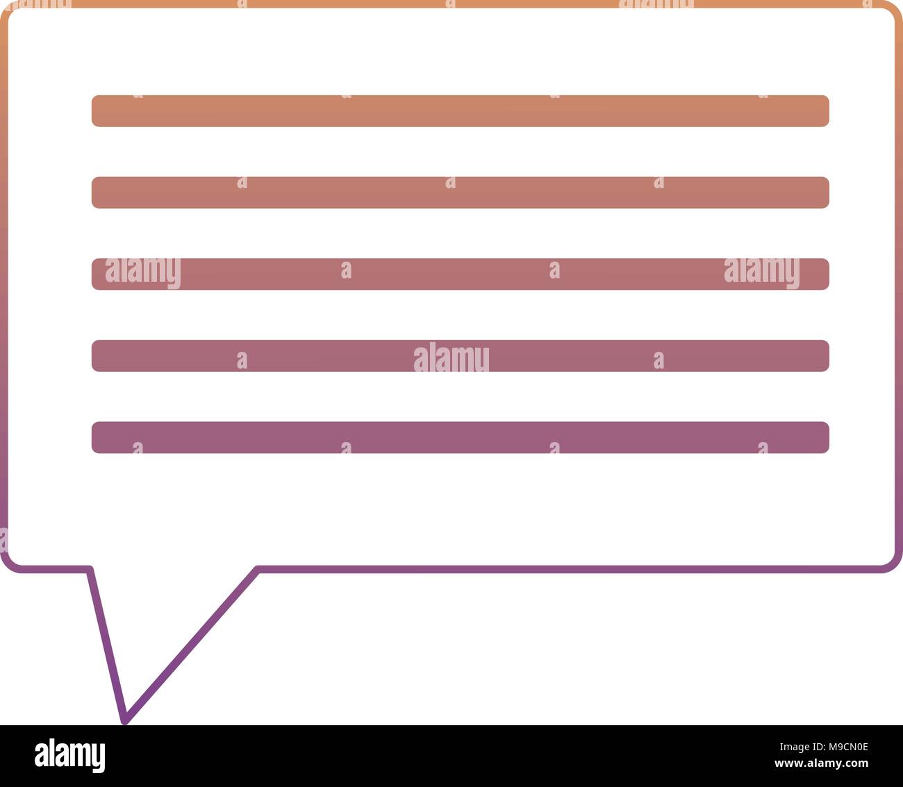 speech square bubble icon over white background, colorful design ...