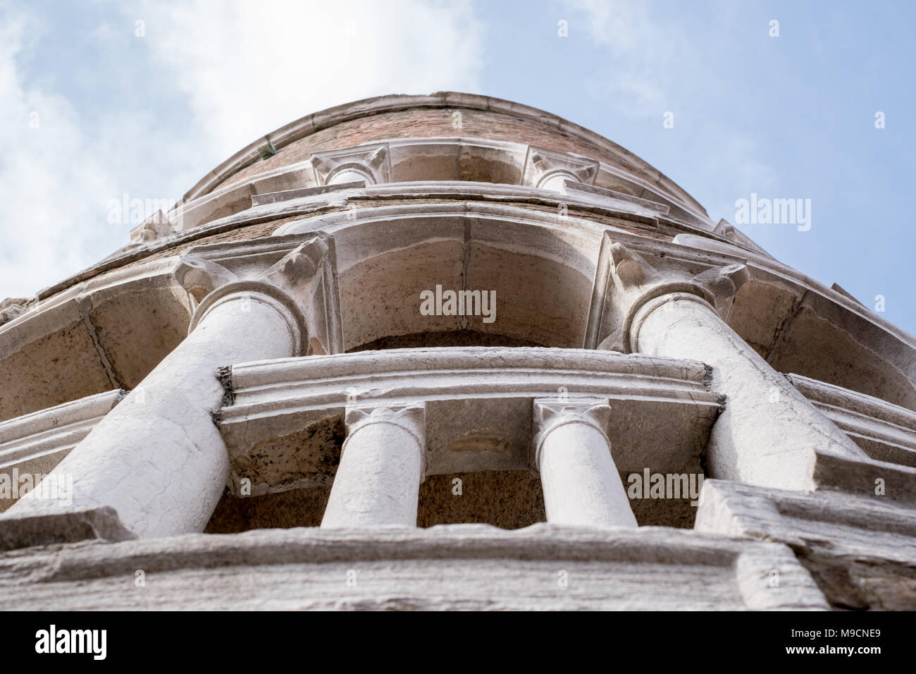 View of the Palazzo Contarini del Bovolo, near Campo Menin in Venice ...