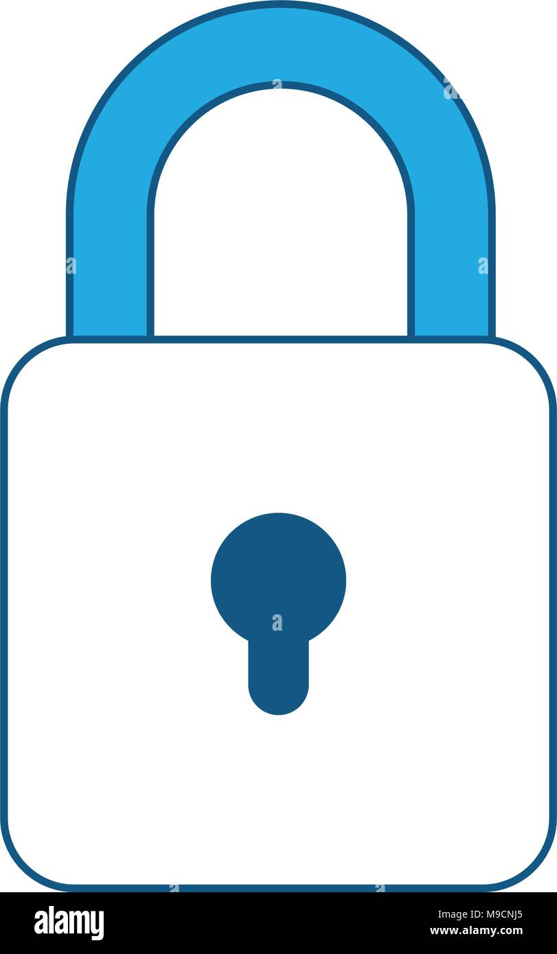 security padlock icon over white background, vector illustration Stock ...