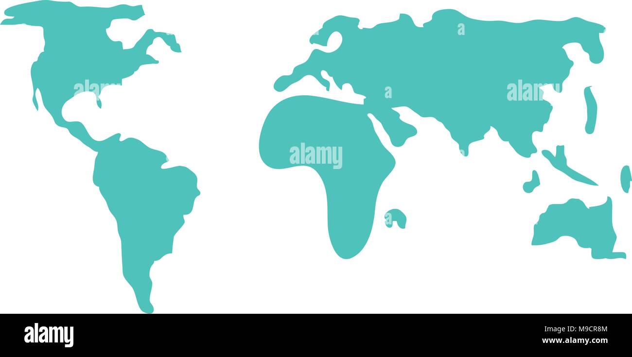 World Map icon over white background, colorful design. vector ...