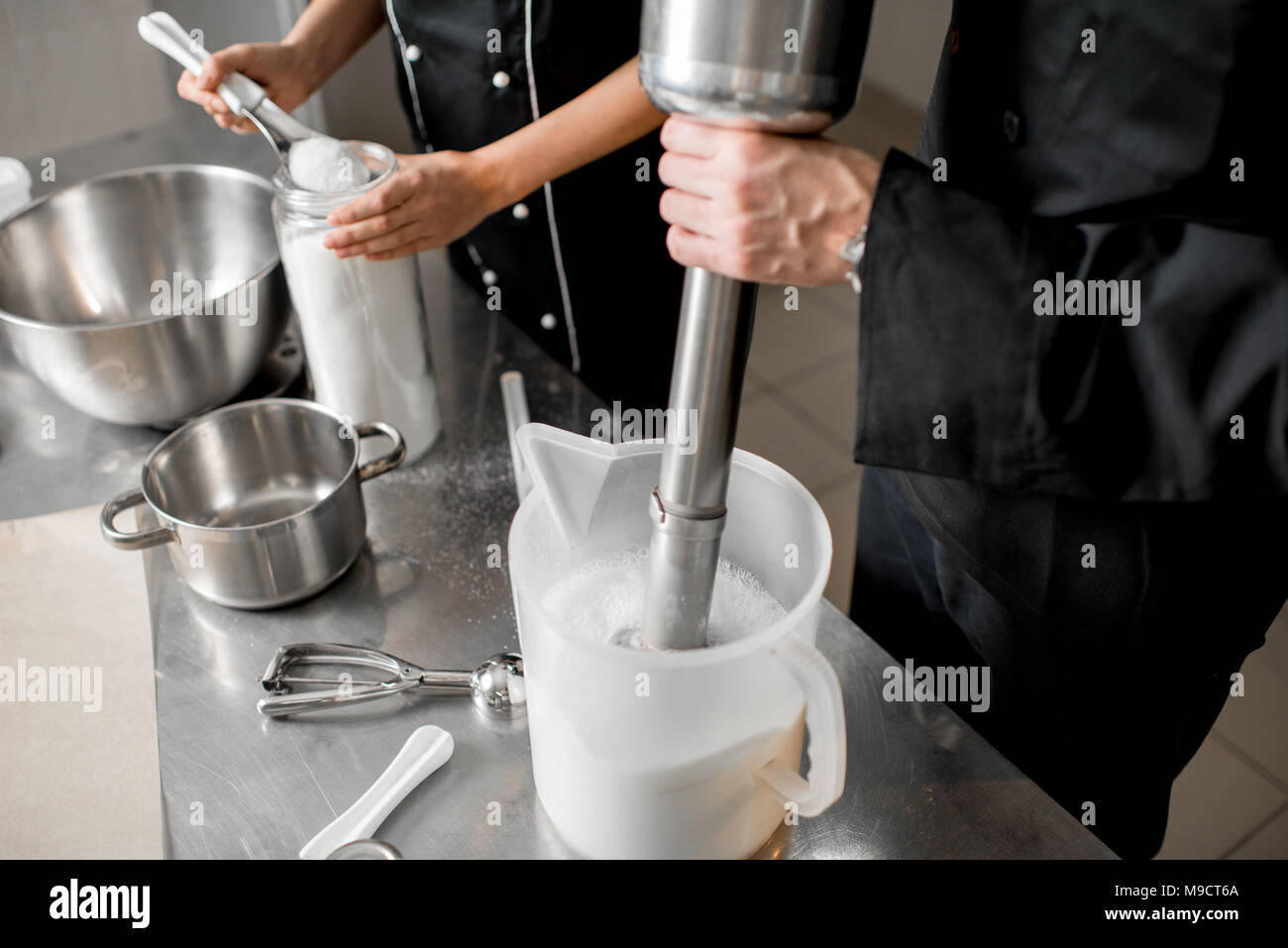 Making ice cream factory hi-res stock photography and images - Alamy