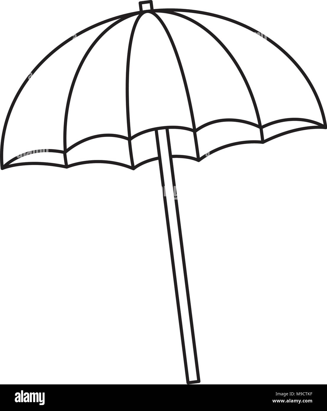 beach parasol icon over white background, vector illustration Stock ...