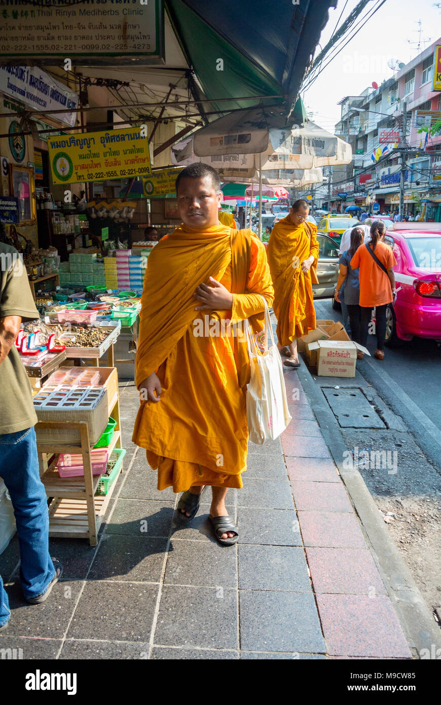 Monk on street hi-res stock photography and images - Alamy