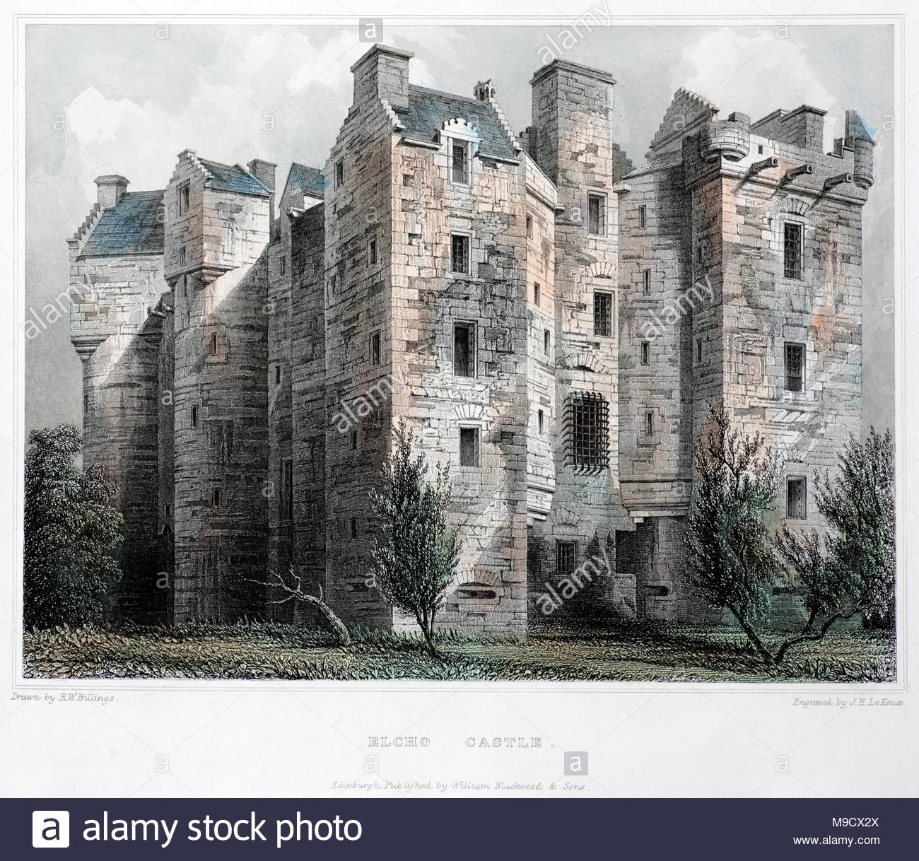Scotland 1800s engraving hi-res stock photography and images - Alamy