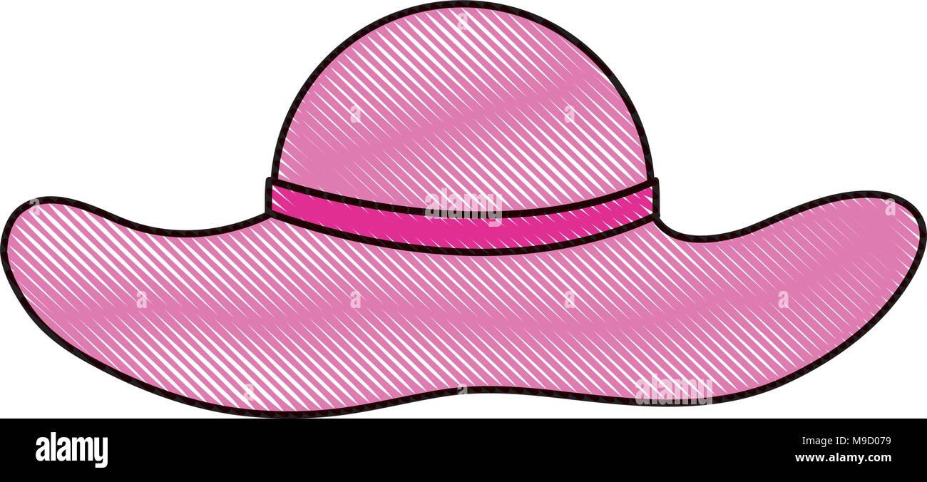 beach hat icon over white background, colorful design. vector ...