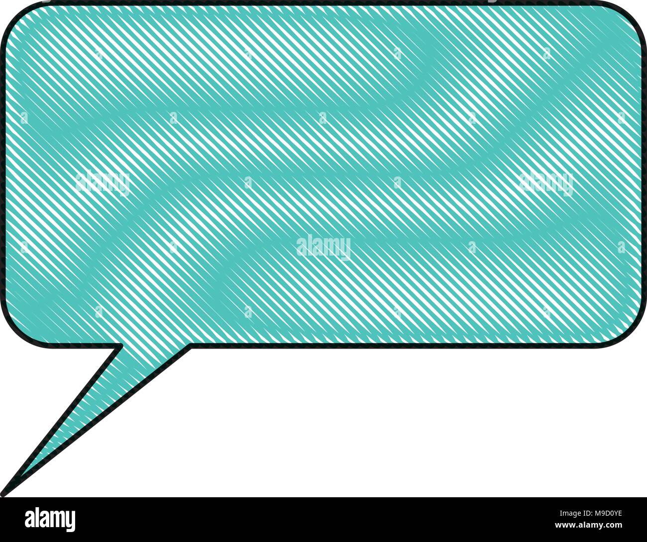 speech square bubble icon over white background, vector illustration ...