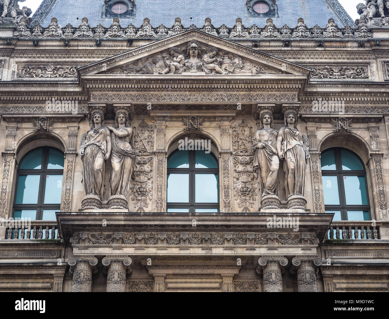 Statue detail at louvre palace hi-res stock photography and images - Alamy