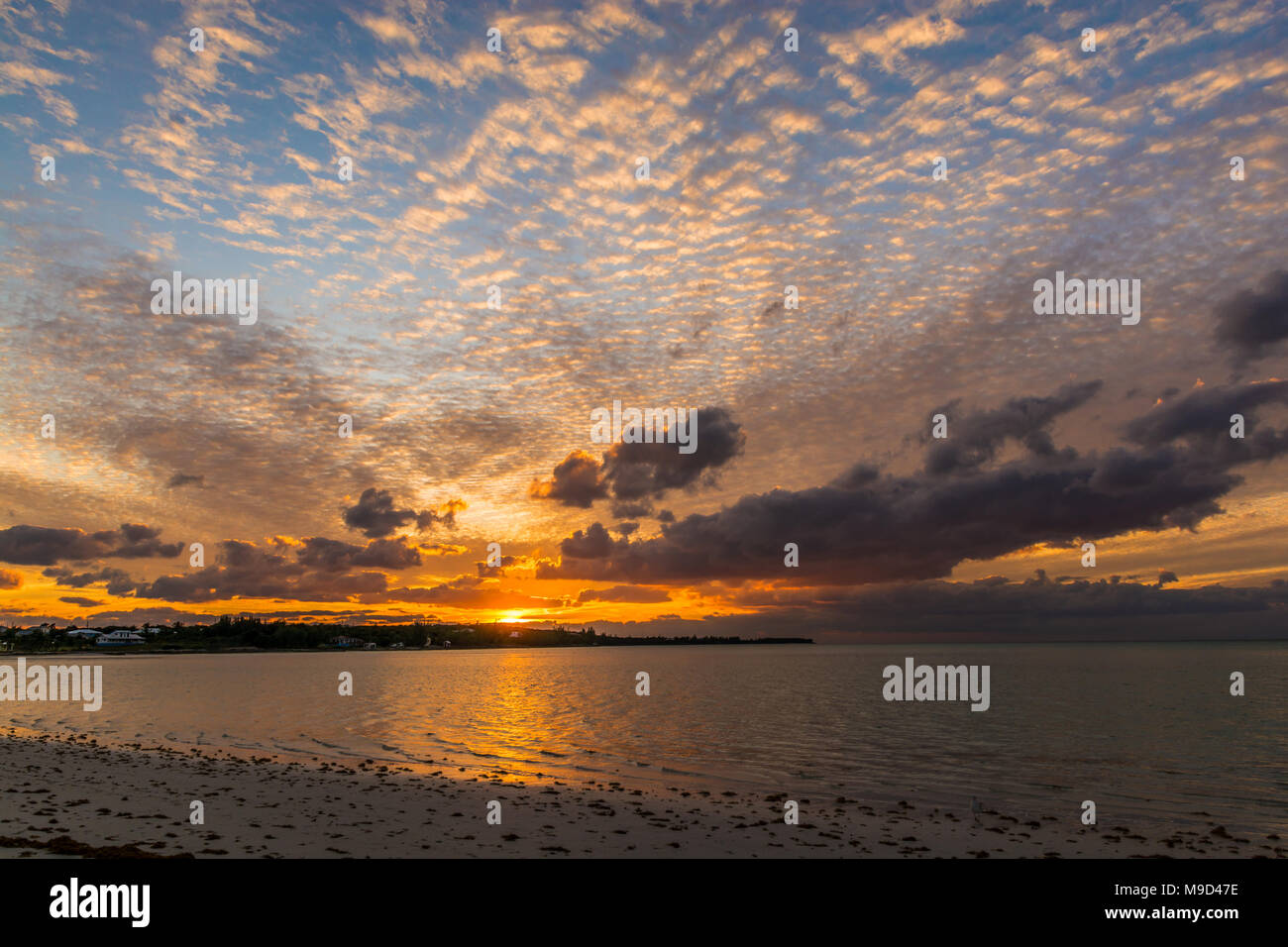 Bahamian Beach Sunset featuring high contrast sky with beautiful ...