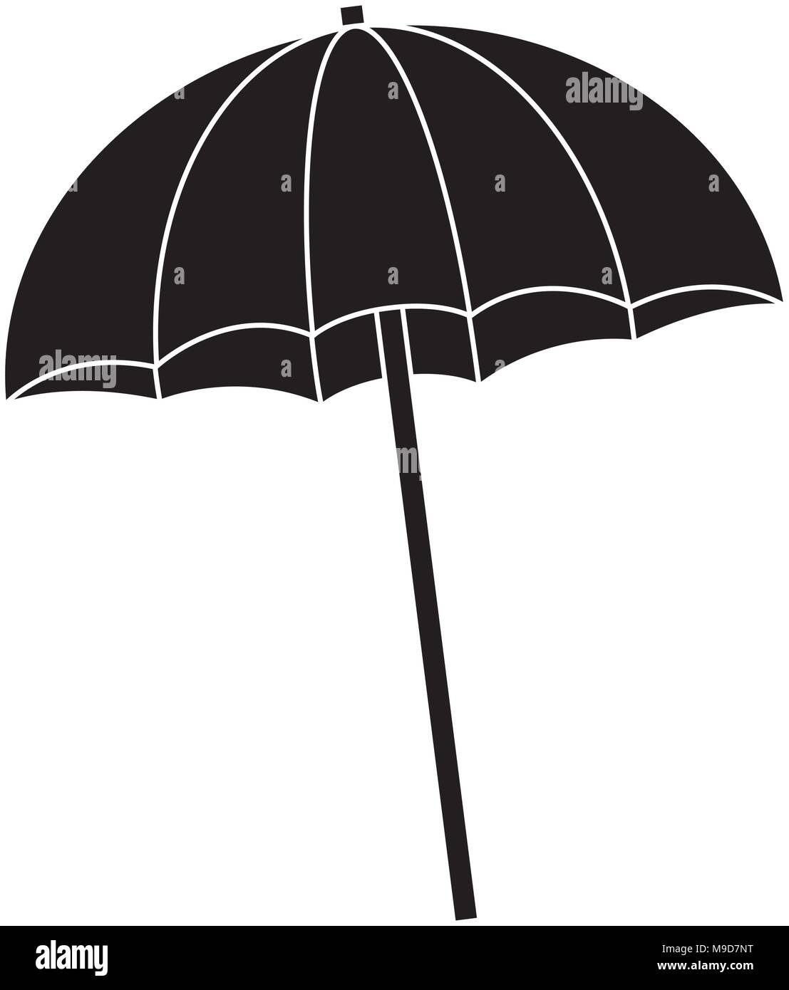 beach parasol icon over white background, vector illustration Stock ...