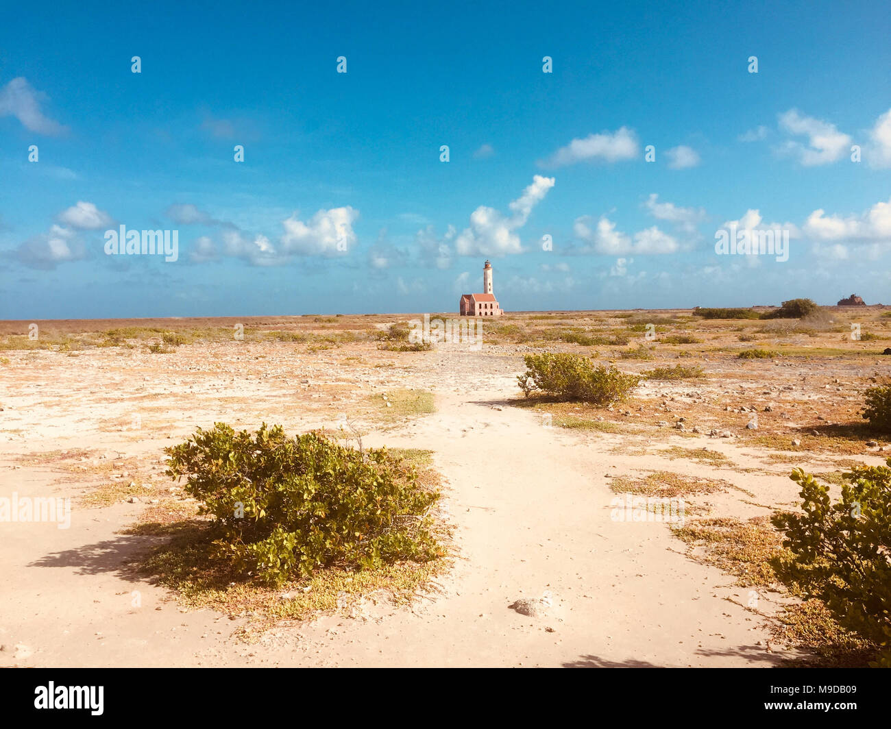 The abandoned lighthouse ruin on Klein Curacao Island Stock Photo - Alamy