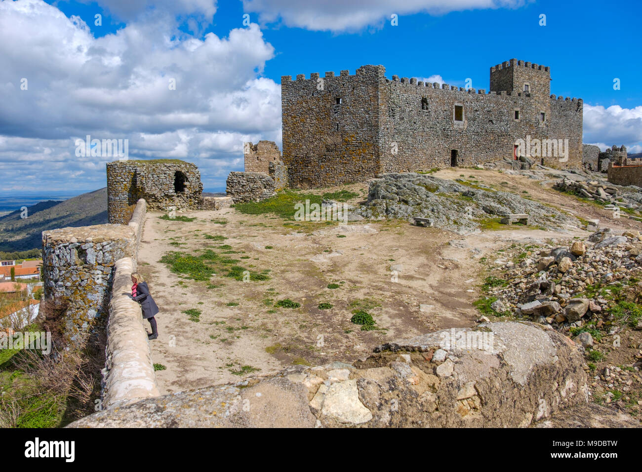 The ancient castle of montanchez, extremadura, spain, freely accessible ...