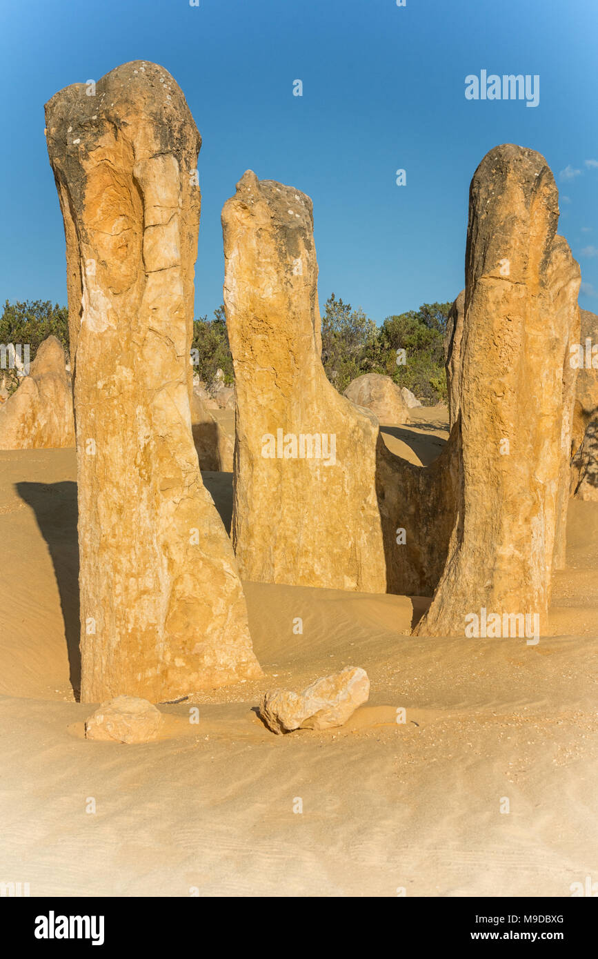 Pinnacles Desert, Nambung National Park, Western Australia Stock Photo ...