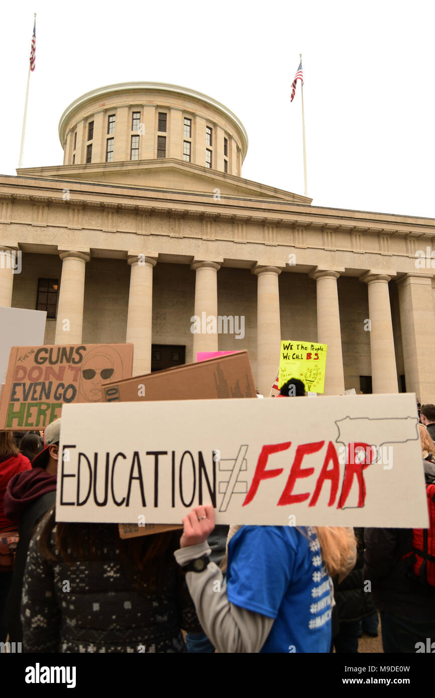 March for Our Lives, Columbus Ohio Stock Photo - Alamy