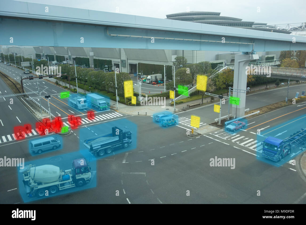 iot smart automotive Driverless car with artificial intelligence ...