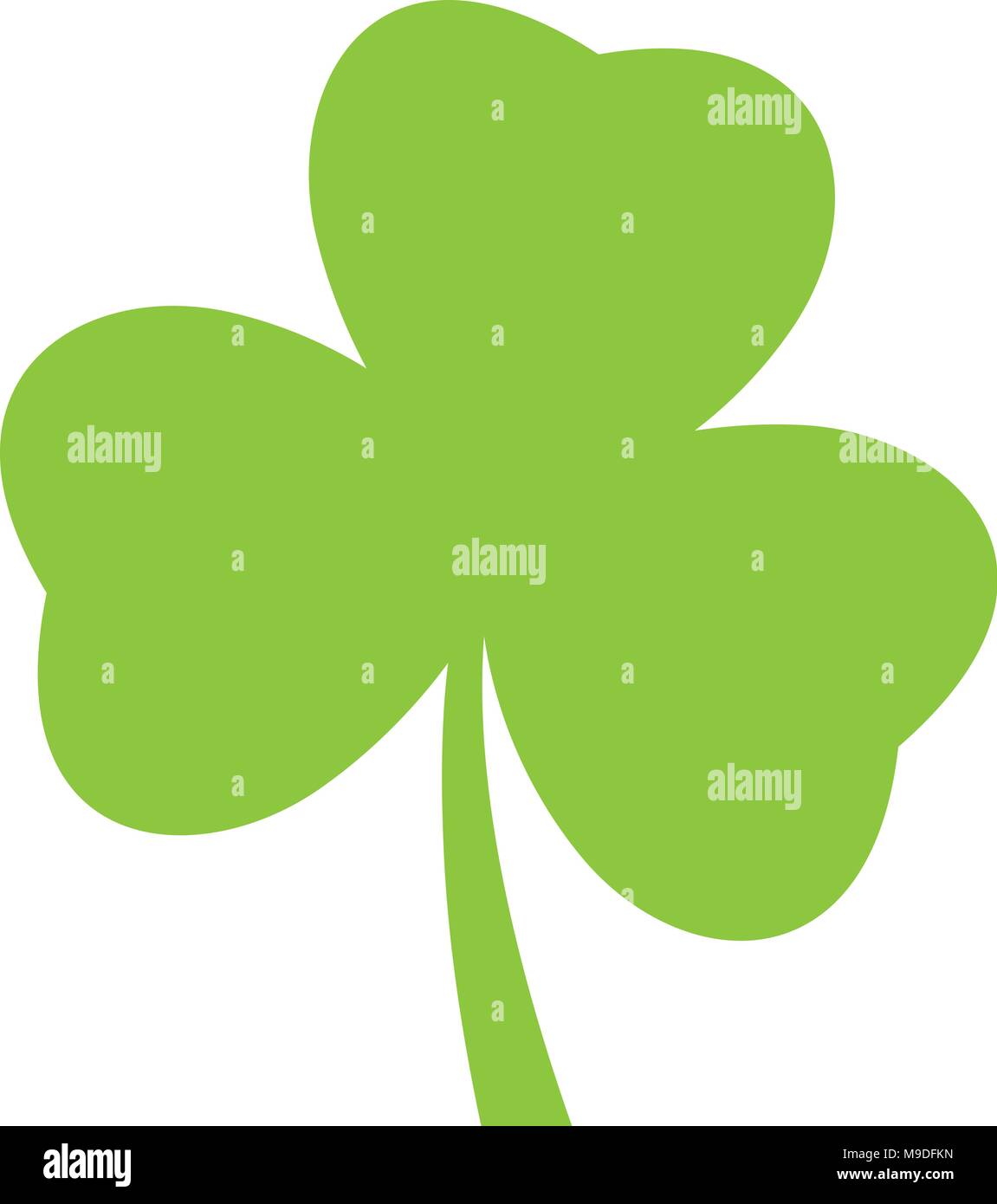 vector illustration of a shamrock icon St. Patrick day Irish symbol ...