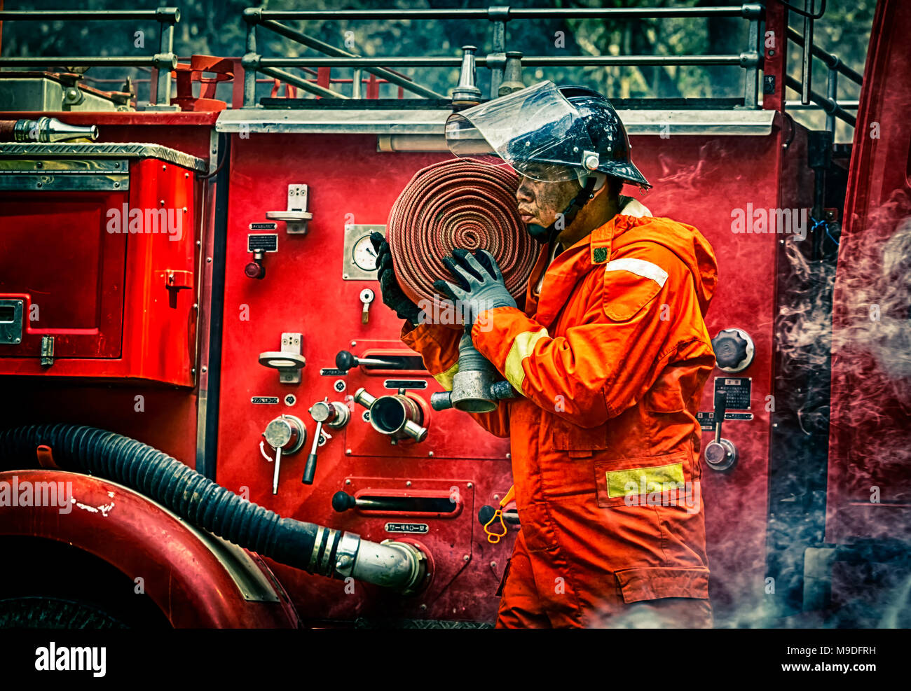 Firefighter rescue carry hi-res stock photography and images - Alamy