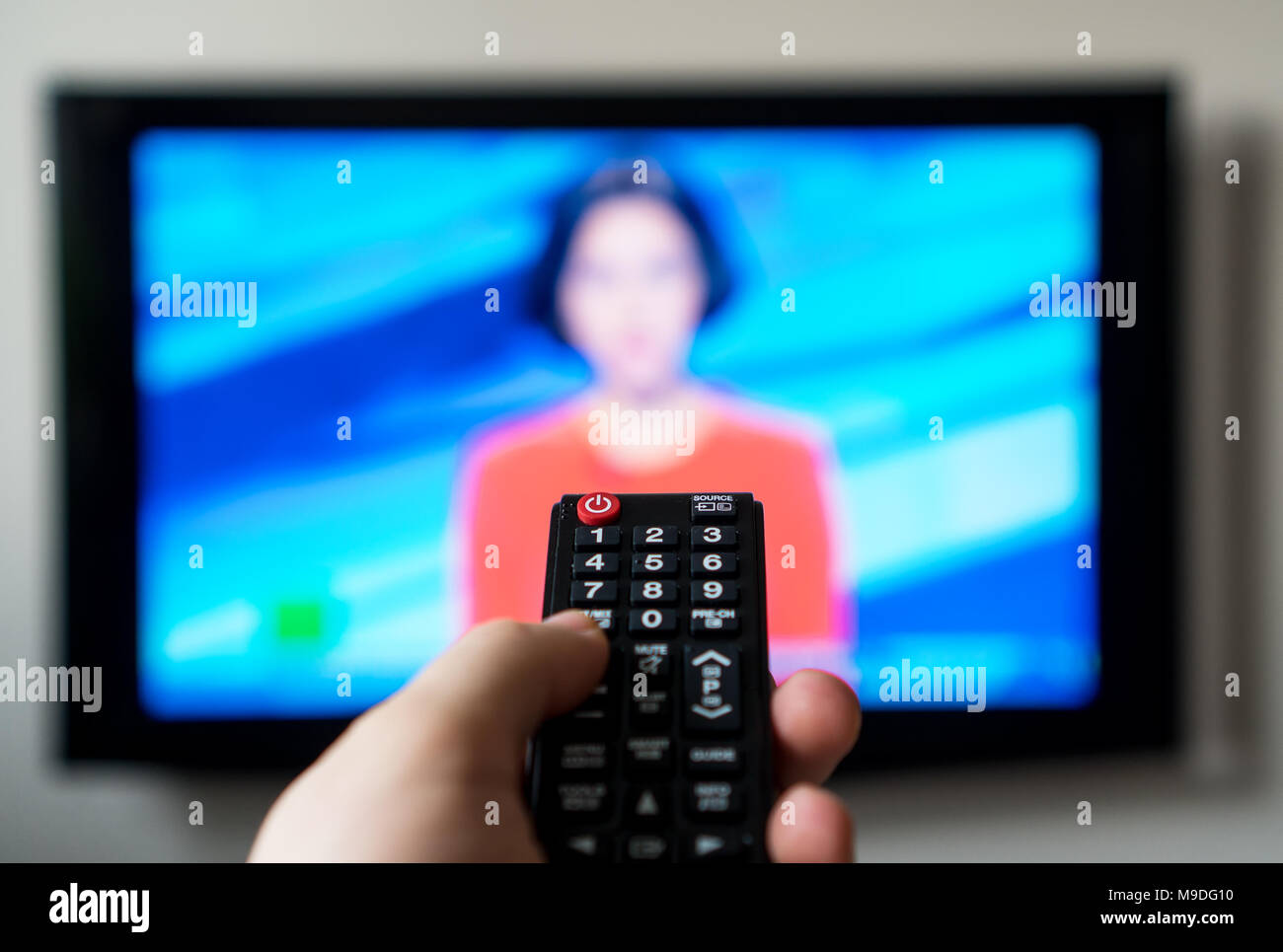 Newscaster tv screen hi-res stock photography and images - Alamy