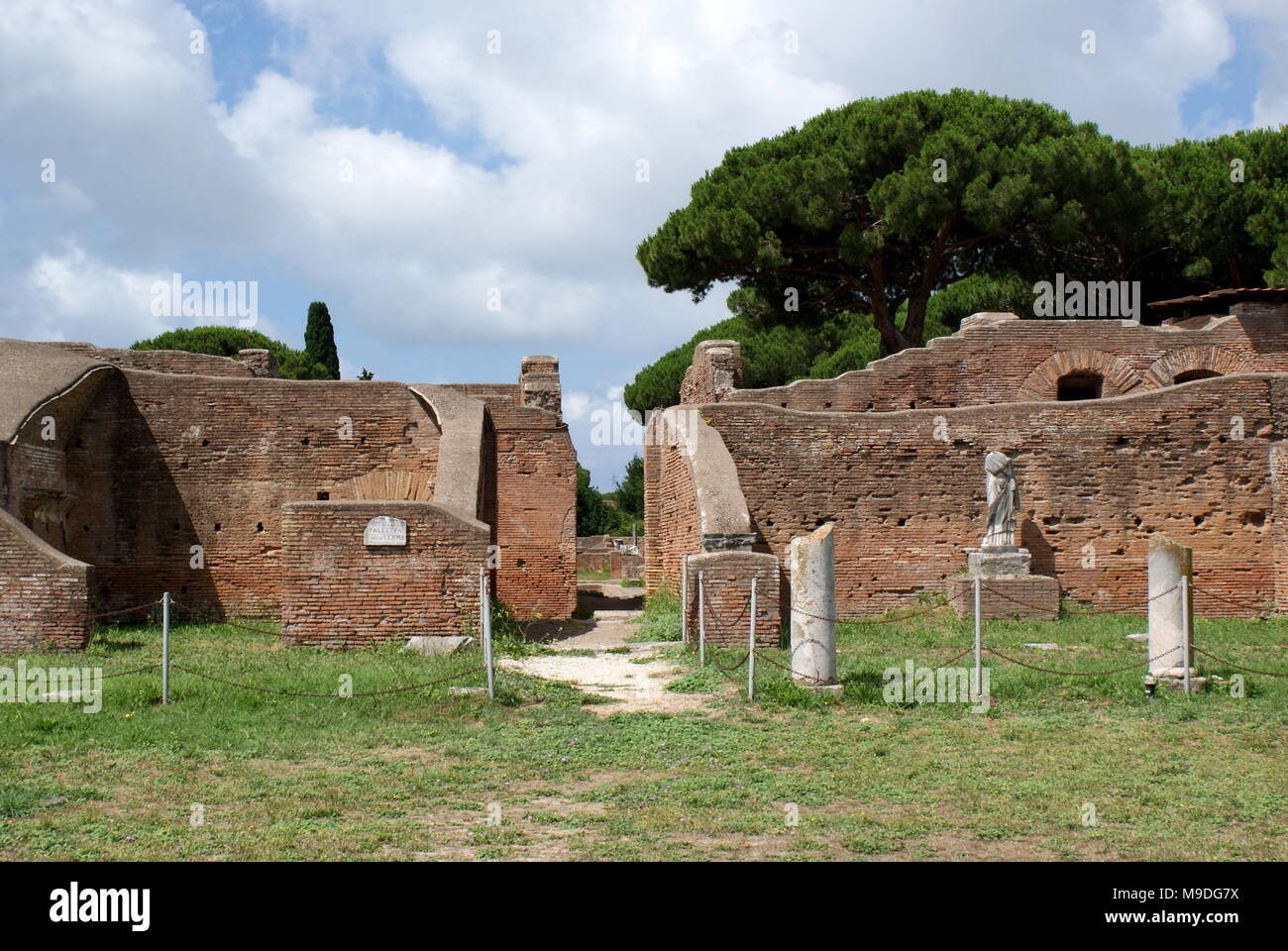 Ostia Antica archaeological site, the location of the harbour city of ...