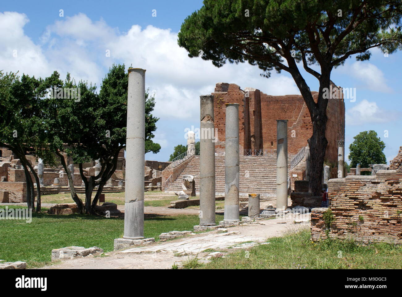 Ostia Antica archaeological site, the location of the harbour city of ...