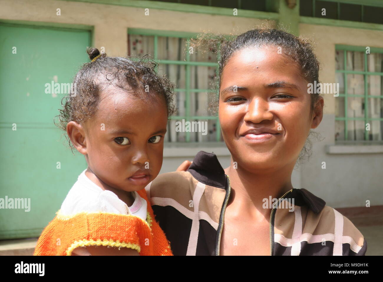 Cute native kid, Madagascar island, Africa Stock Photo - Alamy