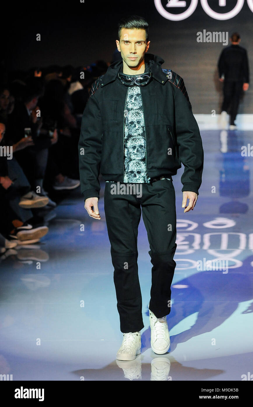 Fashion models represent new Fall/Winter 2018 ZIN MOTOWEAR collection ...