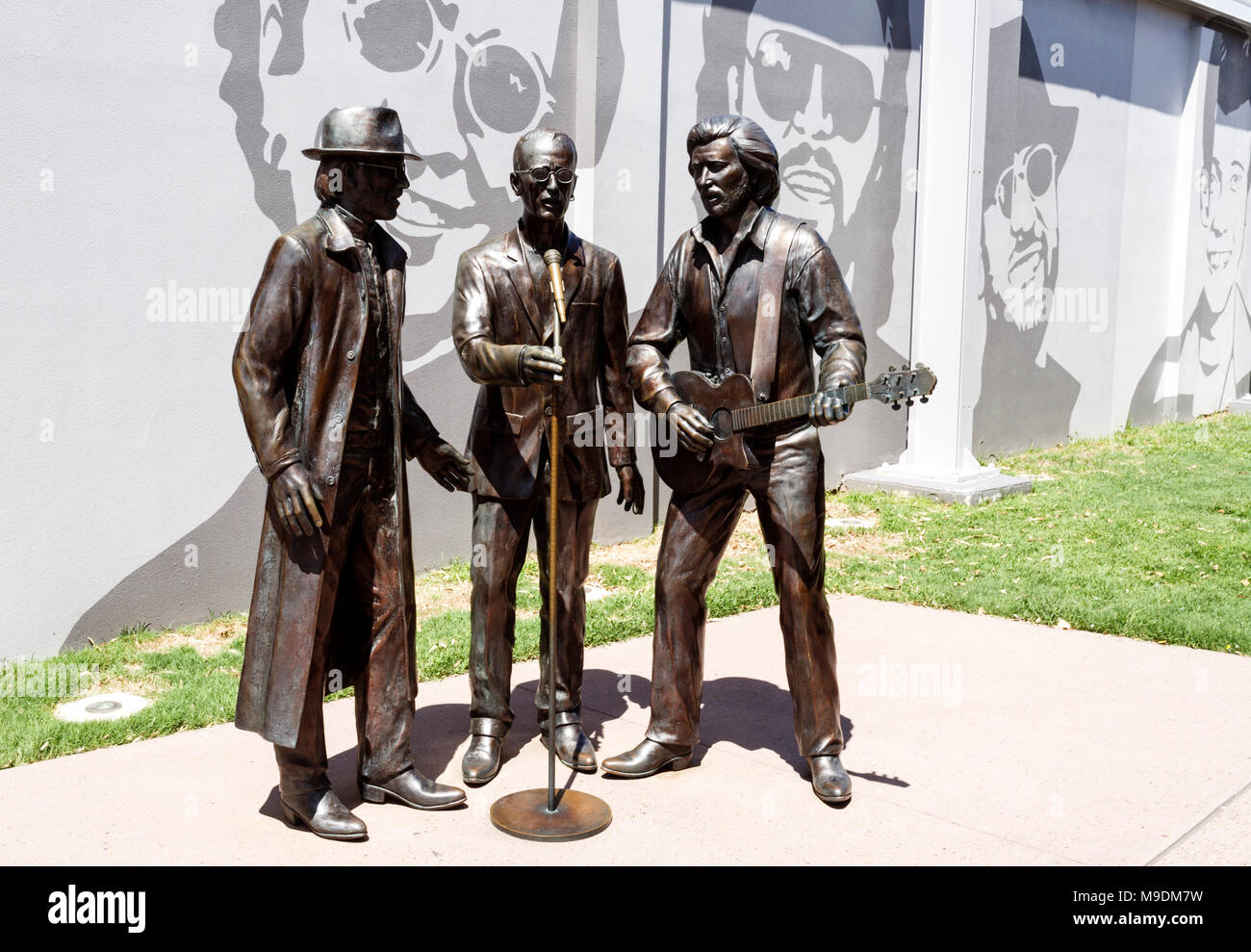 Statue of the adult Bee Gees at the Celebration Memorial (by Phillip ...