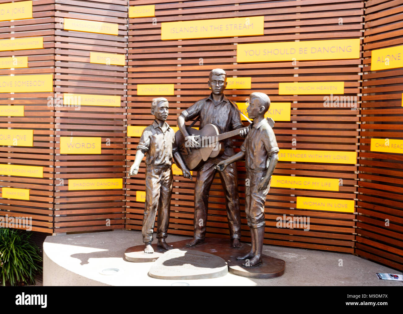 Statue of the young Bee Gees at the Celebration Memorial (by Phillip ...