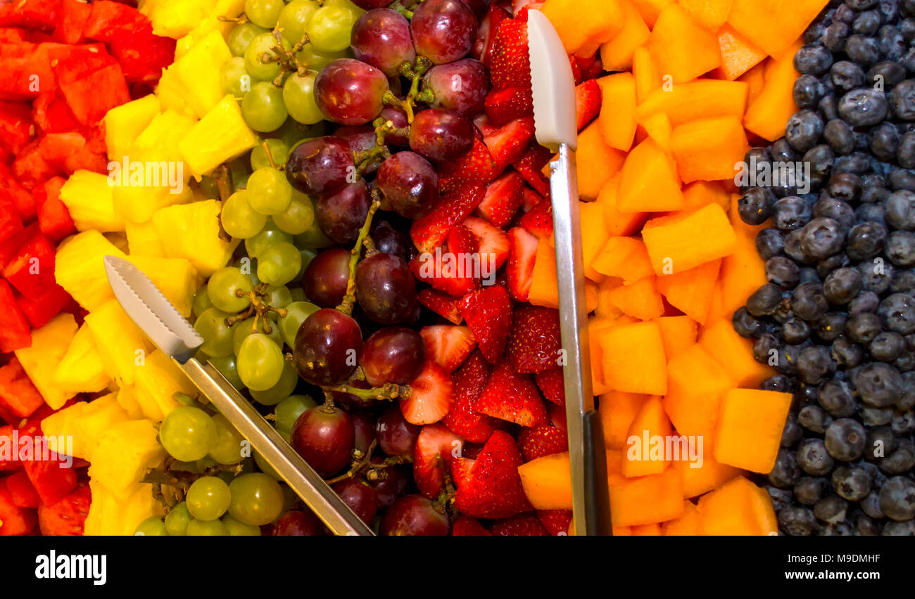 organized colors of fruit Stock Photo - Alamy