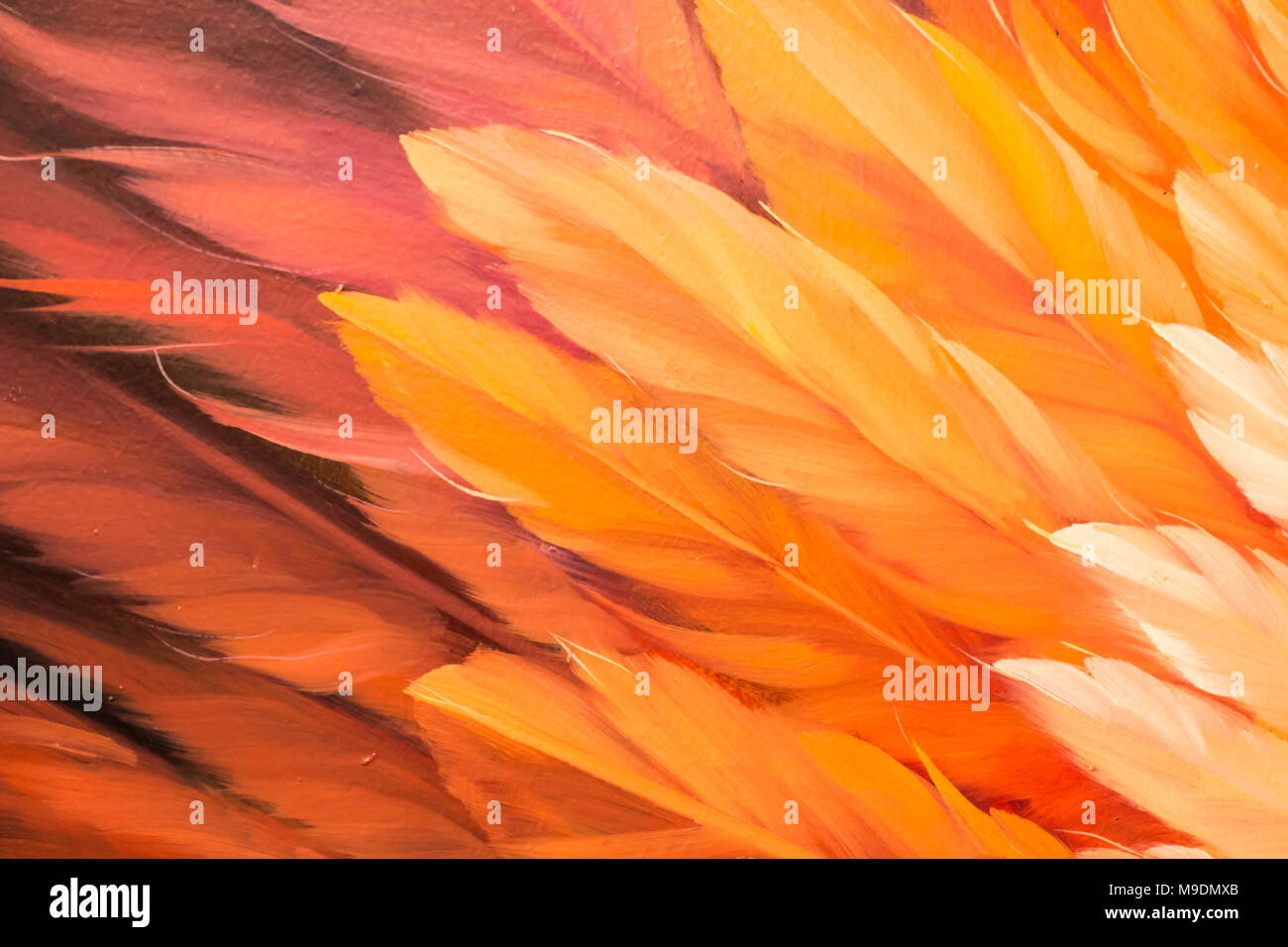 Red and yellow color oil painting texture. Abstract background Stock ...