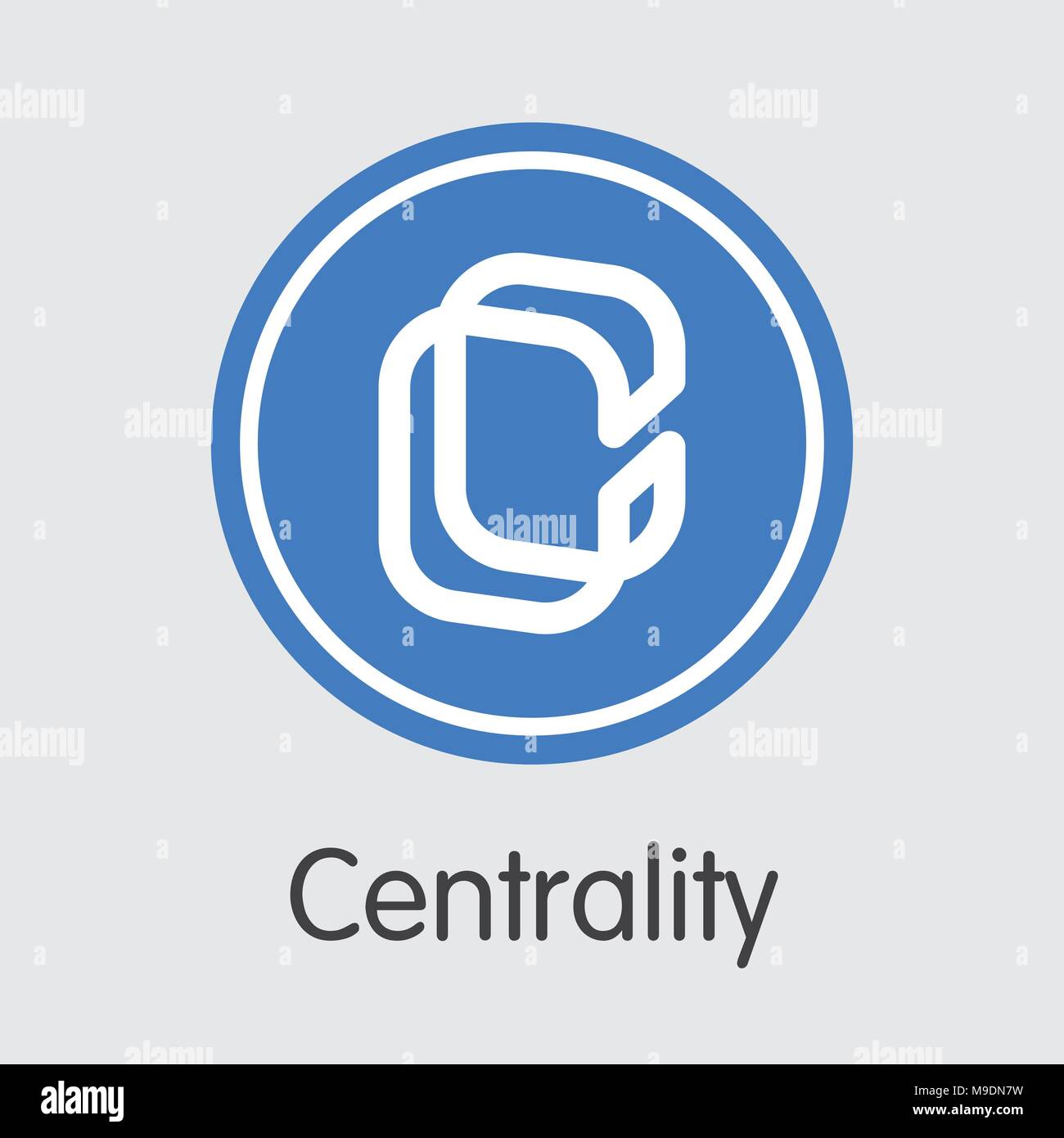 Centrality Cryptographic Currency - Vector Trading Sign Stock Vector ...