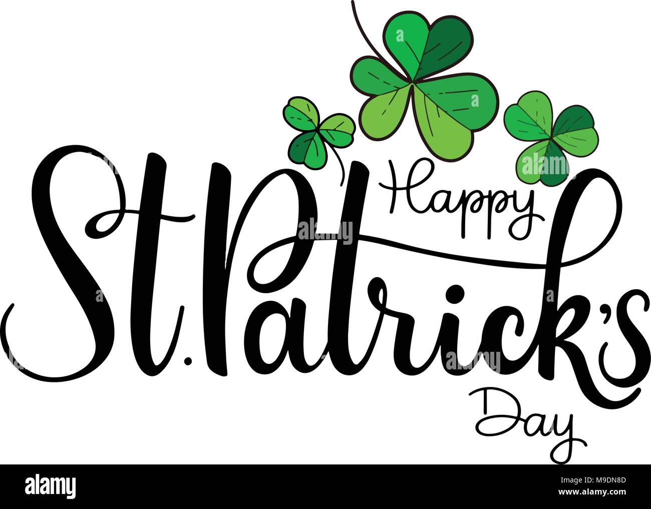 Happy Saint Patricks Day Vector Illustration Irish Celebration Design